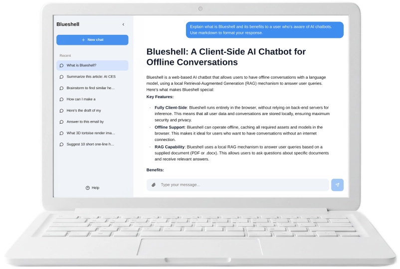 Blueshell AI - Privacy-First AI Assistant